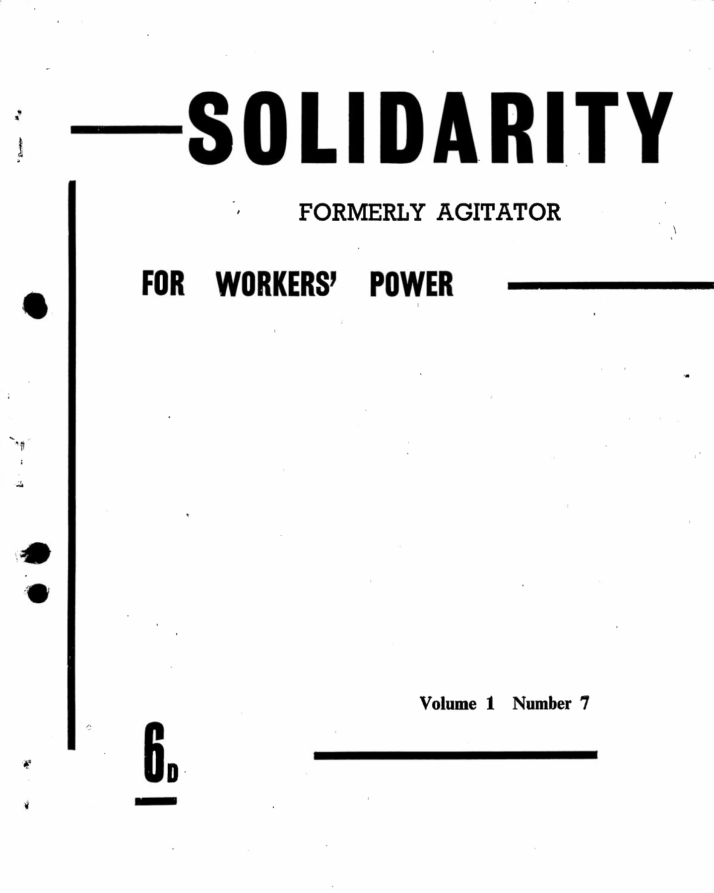 Solidarity for workers' power #1.07 | libcom.org